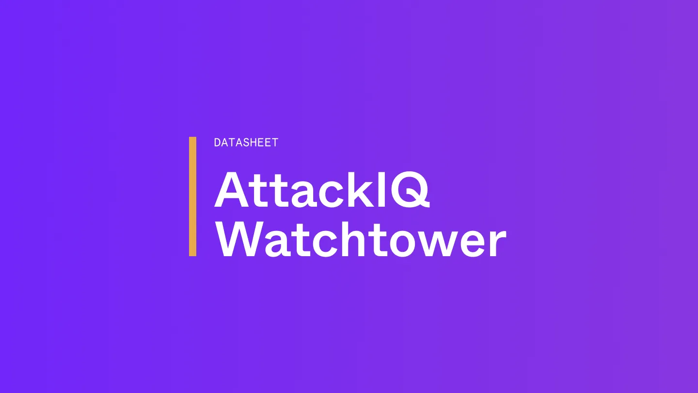AttackIQ Watchtower Datasheet